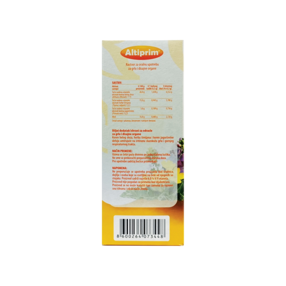 Altiprim® sirup 200ml | Markfarm apoteka