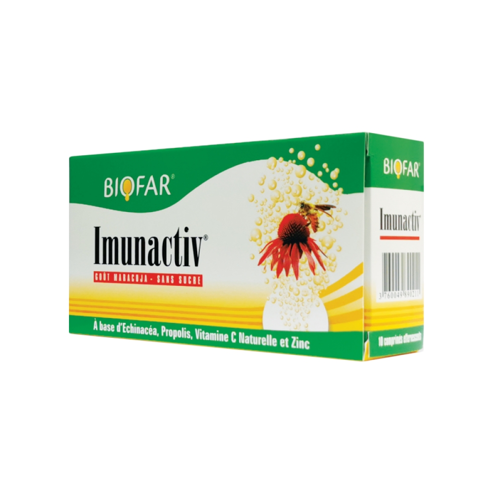 Imunactiv® 10 comprimes effervescents | Markfarm apoteka