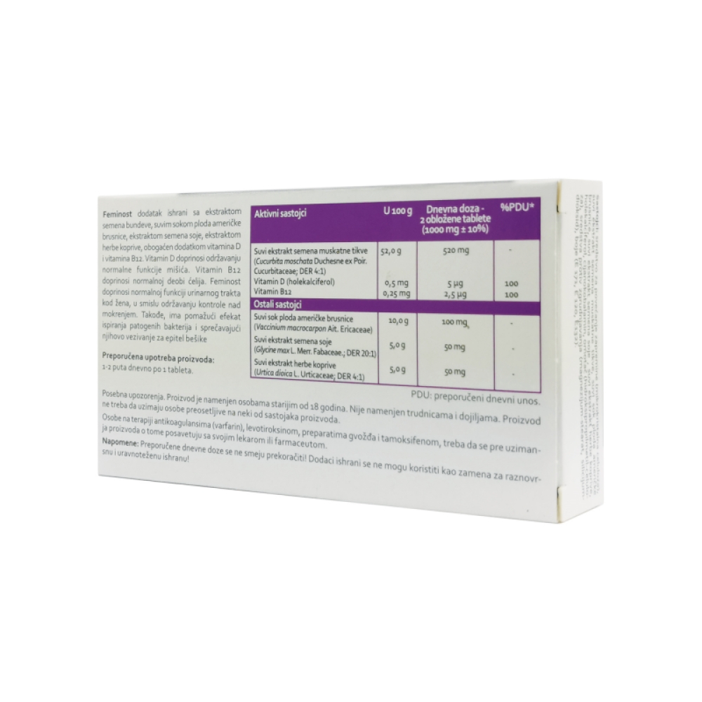 Feminost 56 obloženih tableta | Markfarm apoteka