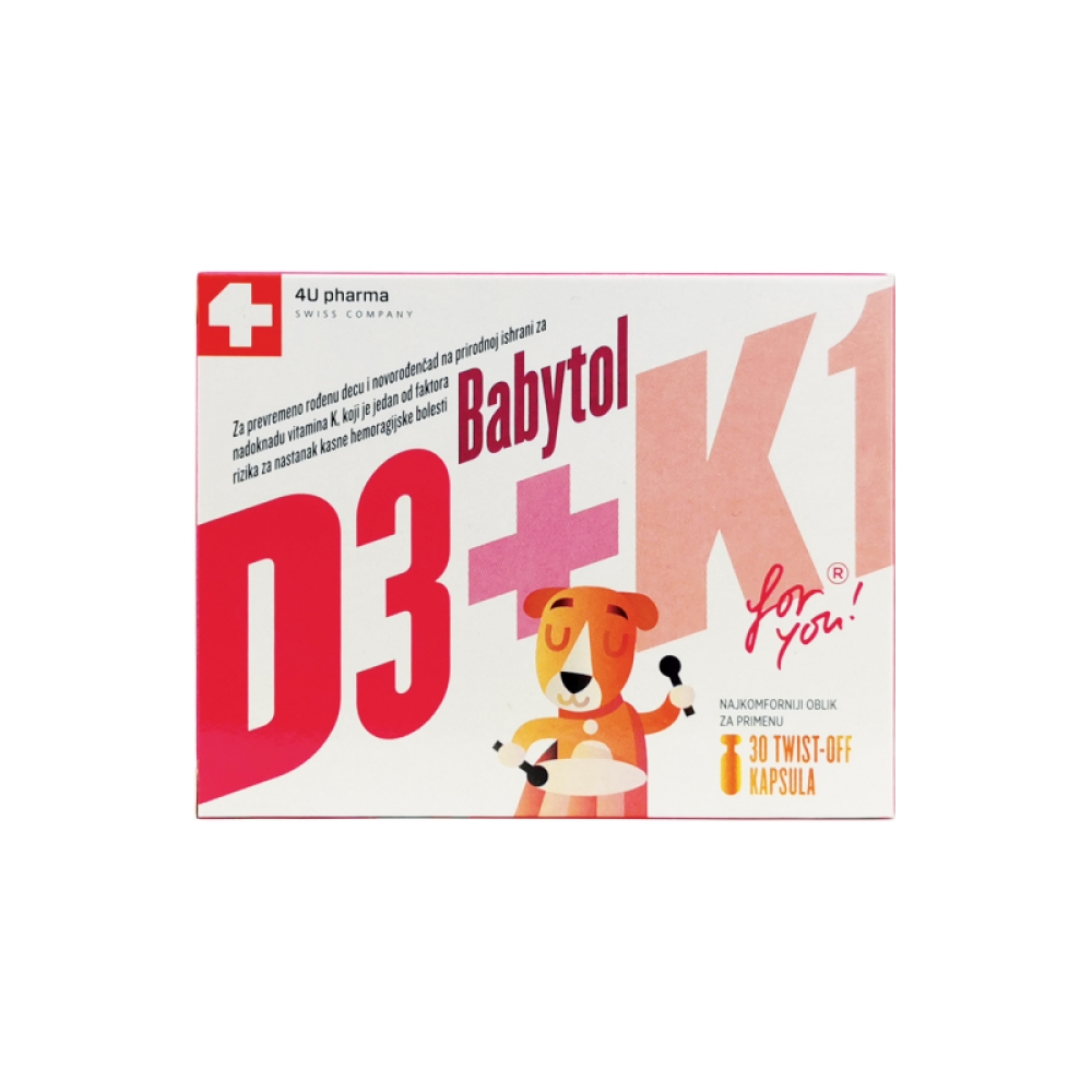 Babytol D3+K1 for you® 30 twist-off kapsula | Markfarm apoteka