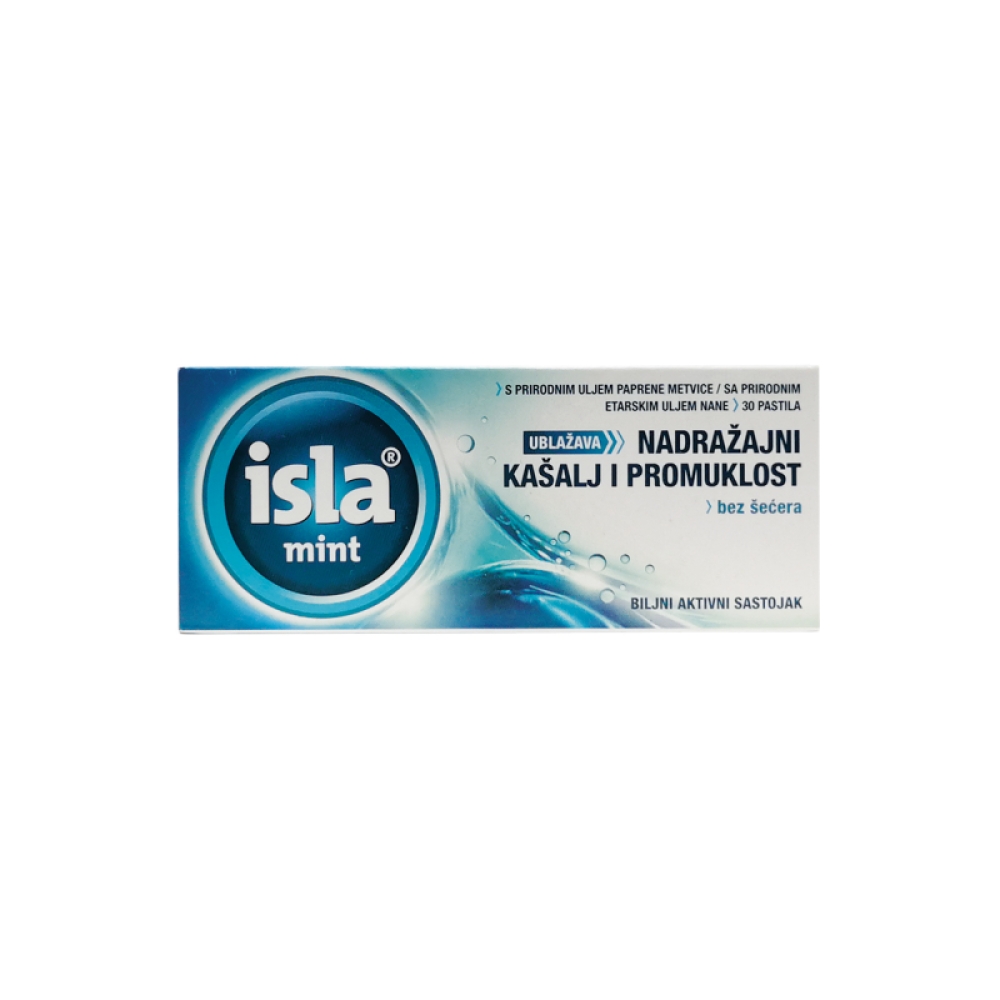 Isla® Mint 30 pastila | Markfarm apoteka