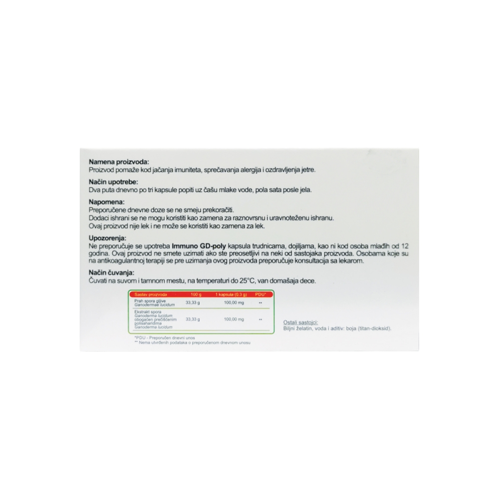 Immuno GD-poly 60 kapsula | Markfarm apoteka