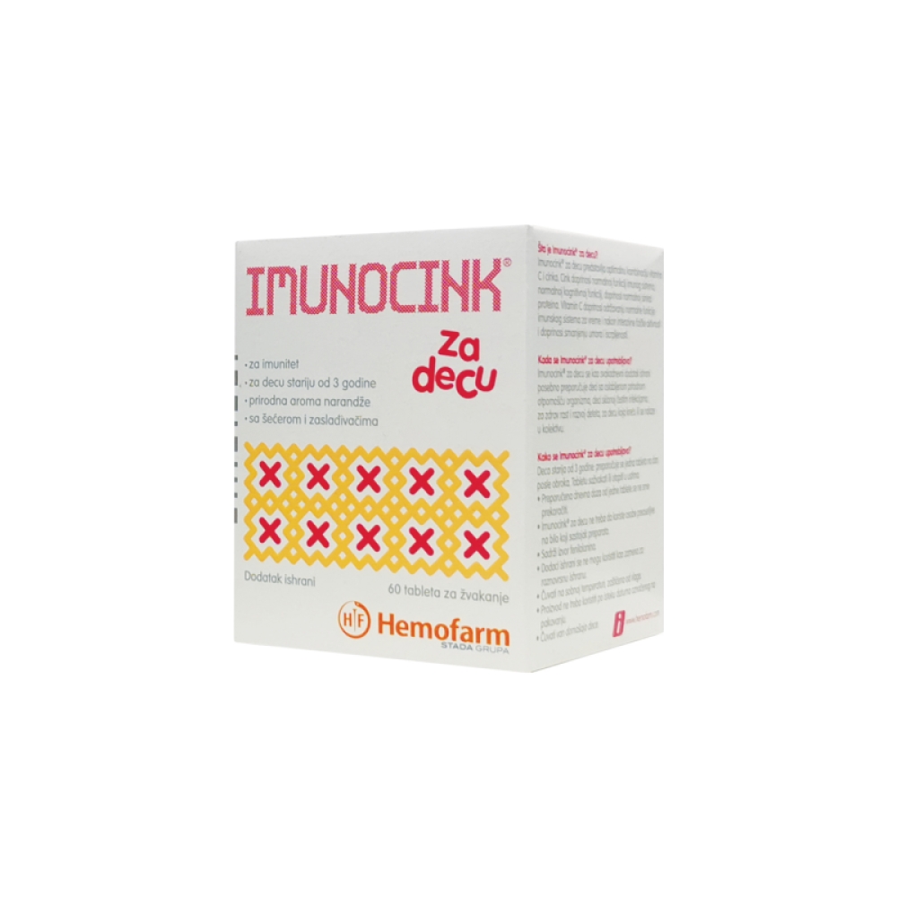 Imunocink® za decu 60 tableta za žvakanje | Markfarm apoteka