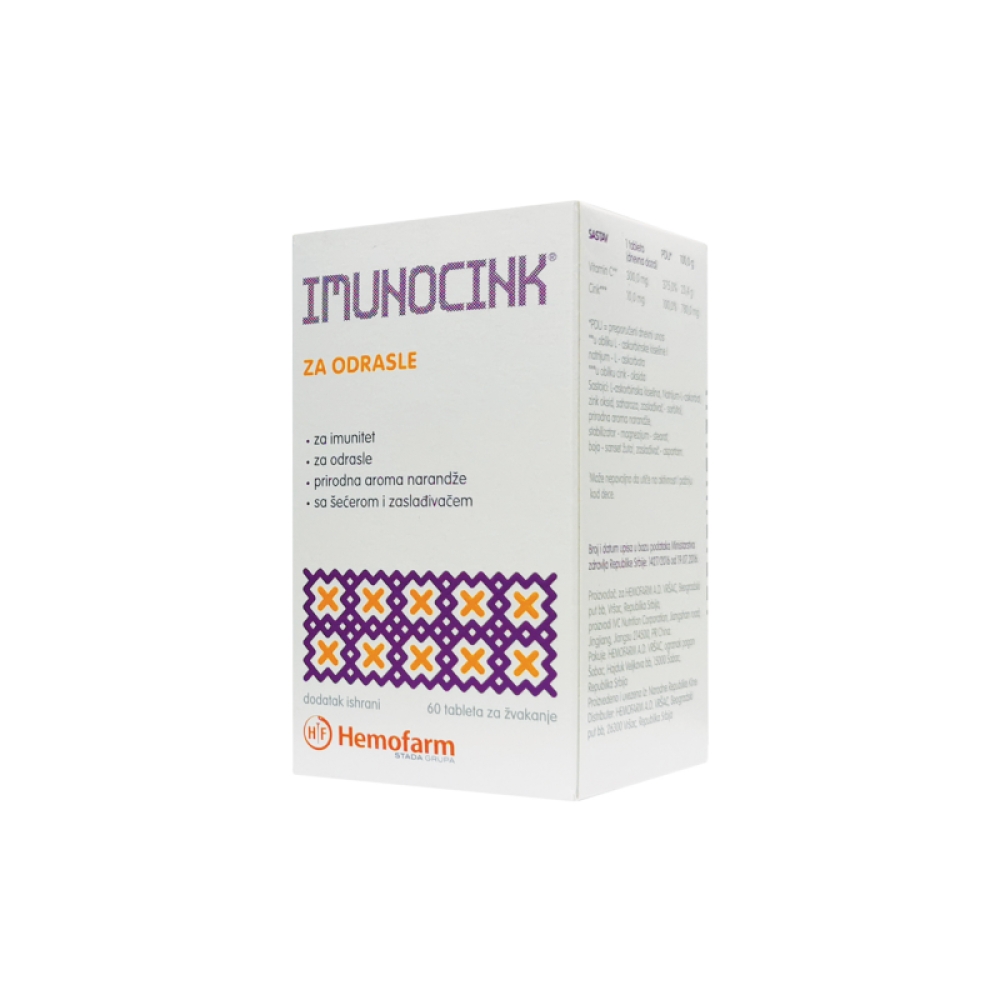 Imunocink® za odrasle 60 tableta za žvakanje | Markfarm apoteka
