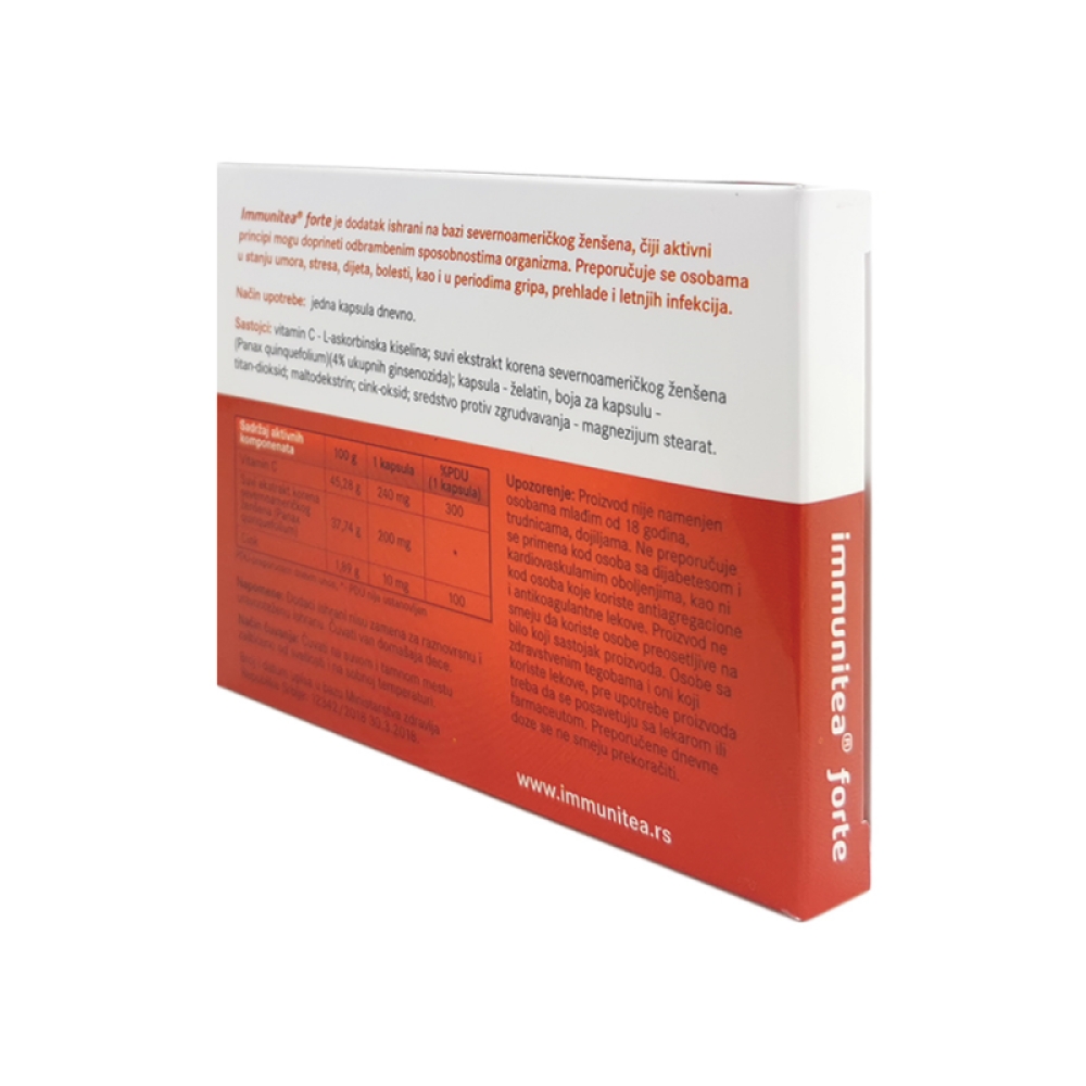 Immunitea Forte 20 kapsula | Markfarm apoteka