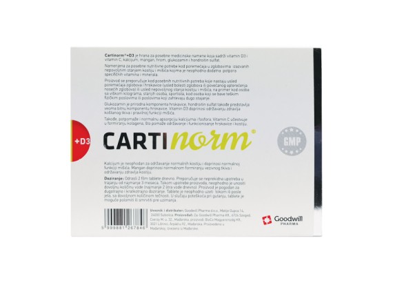 Cartinorm® + D3 60 tableta - Markfarm apoteka