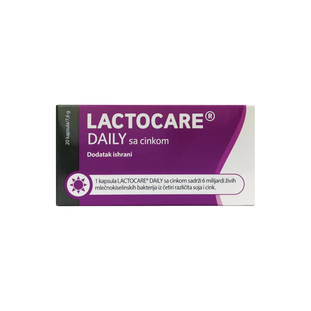 Lactocare Daily sa cinkom 20 kapsula | Markfarm apoteka