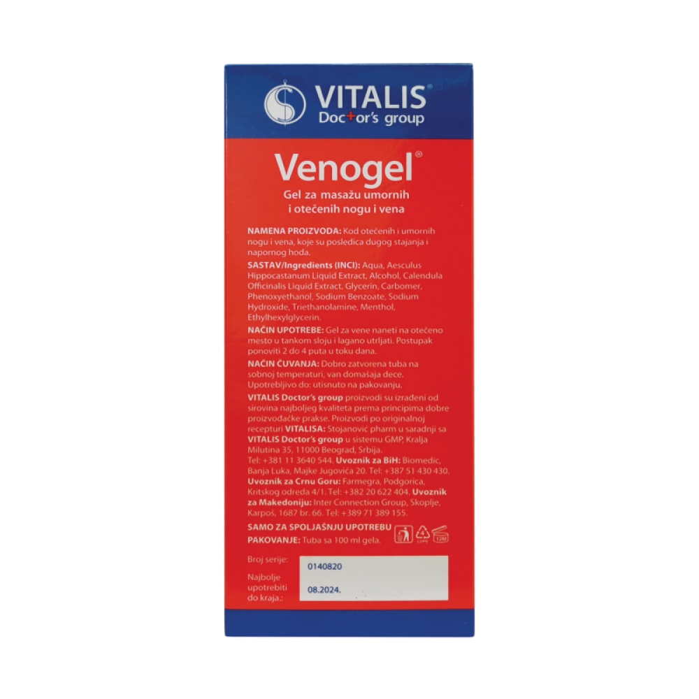 Vitalis Venogel 100 ml | Markfarm apoteka