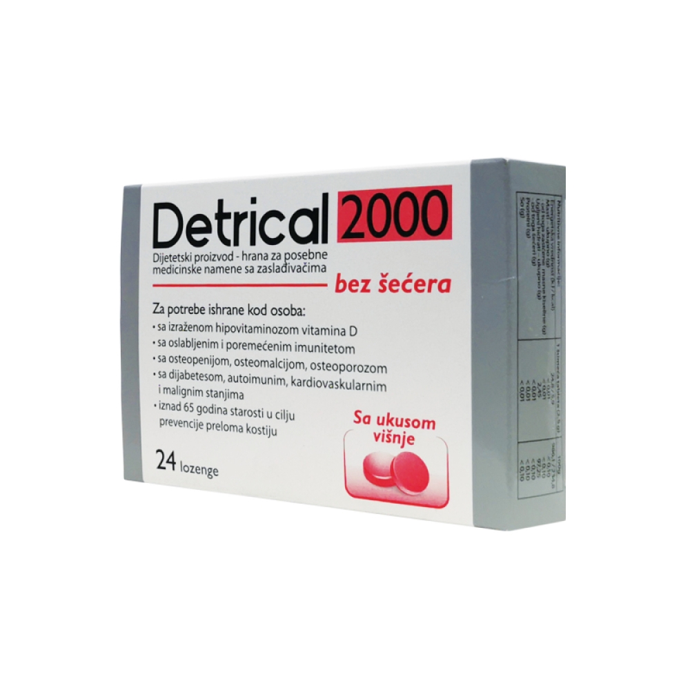 Detrical 2000 24 lozenge sa ukusom višnje | Markfarm apoteka