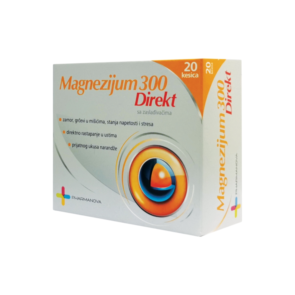 Magnezijum 300 Direkt 20 kesica | Markfarm apoteka