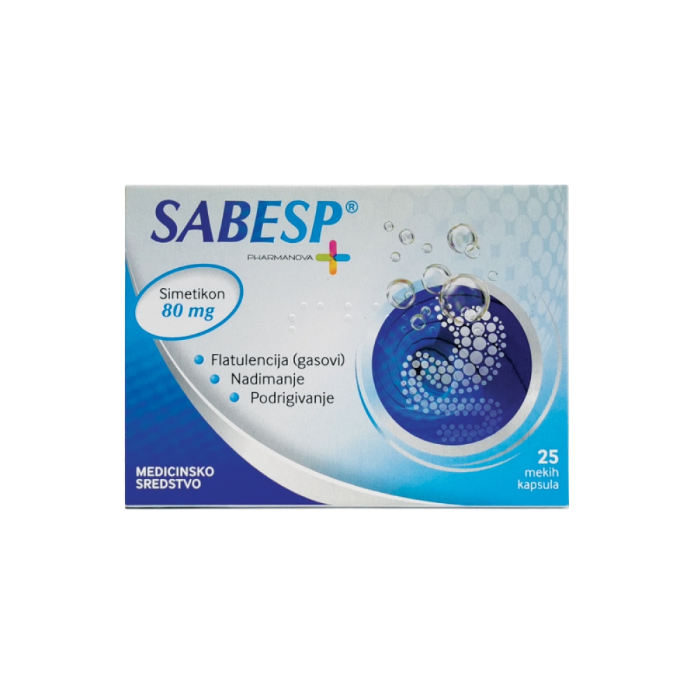 Sabesp® 80 mg 25 kapsula | Markfarm apoteka