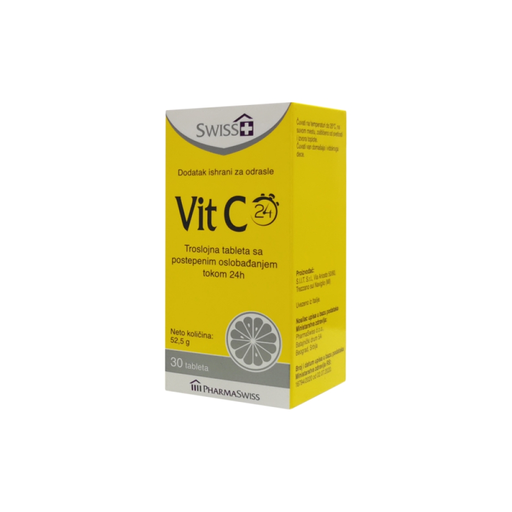 Swiss+ Vit C 24 30 tableta | Markfarm apoteka