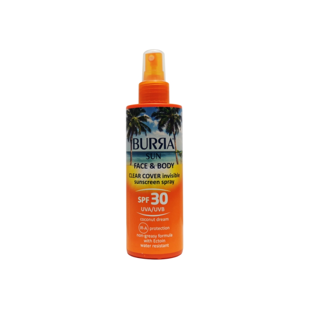 Burra® Sun Face & Body Spray SPF30 200 ml | Markfarm apoteka