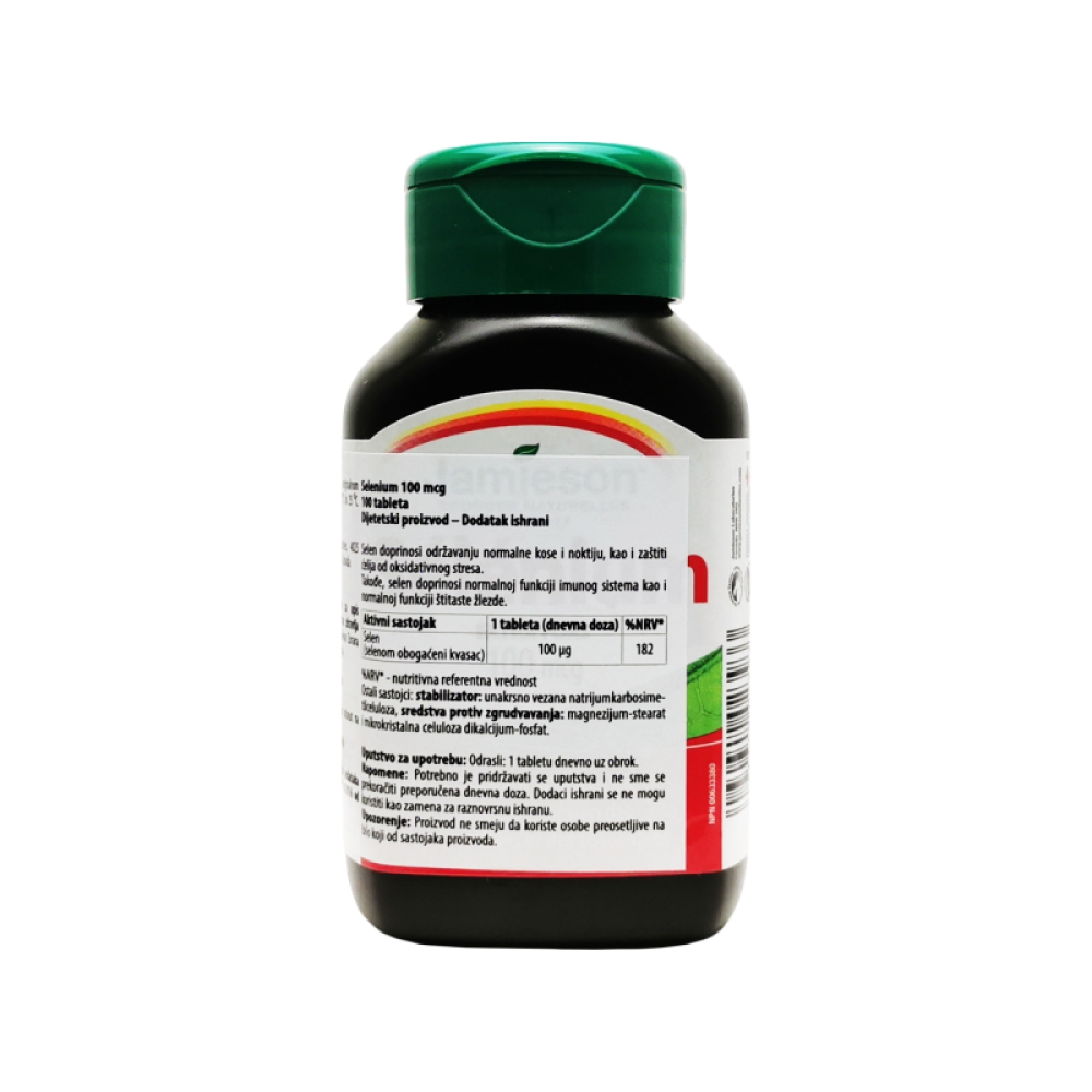 Jamieson Selenium Extra Strength 100 mcg 100 tablets | Markfarm apoteka