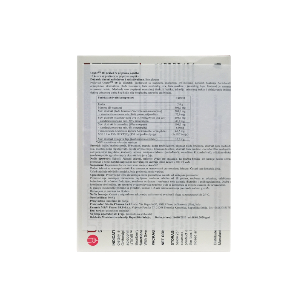 Utidir 60 10 kesica sa praškom za pripremu napitka | Markfarm apoteka