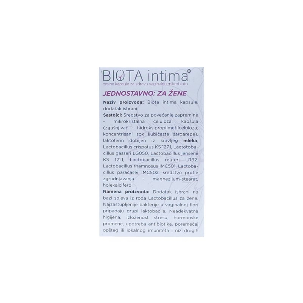 BIOTA Intima® 30 kapsula | Markfarm apoteka