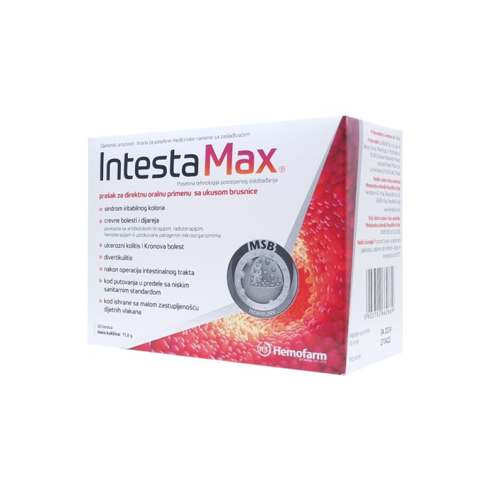 Intesta Max® 30 kesica za direktnu oralnu primenu | Markfarm apoteka