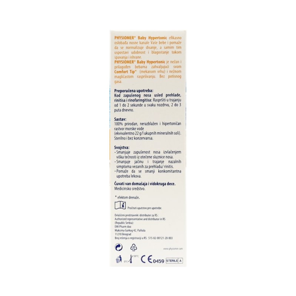 Physiomer® Baby Hypertonic sprej 60 ml | Markfarm apoteka