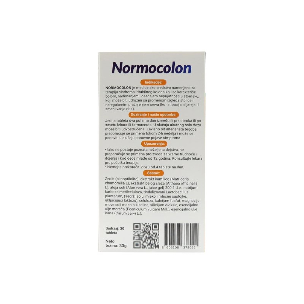 Normocolon 30 tableta | Markfarm apoteka