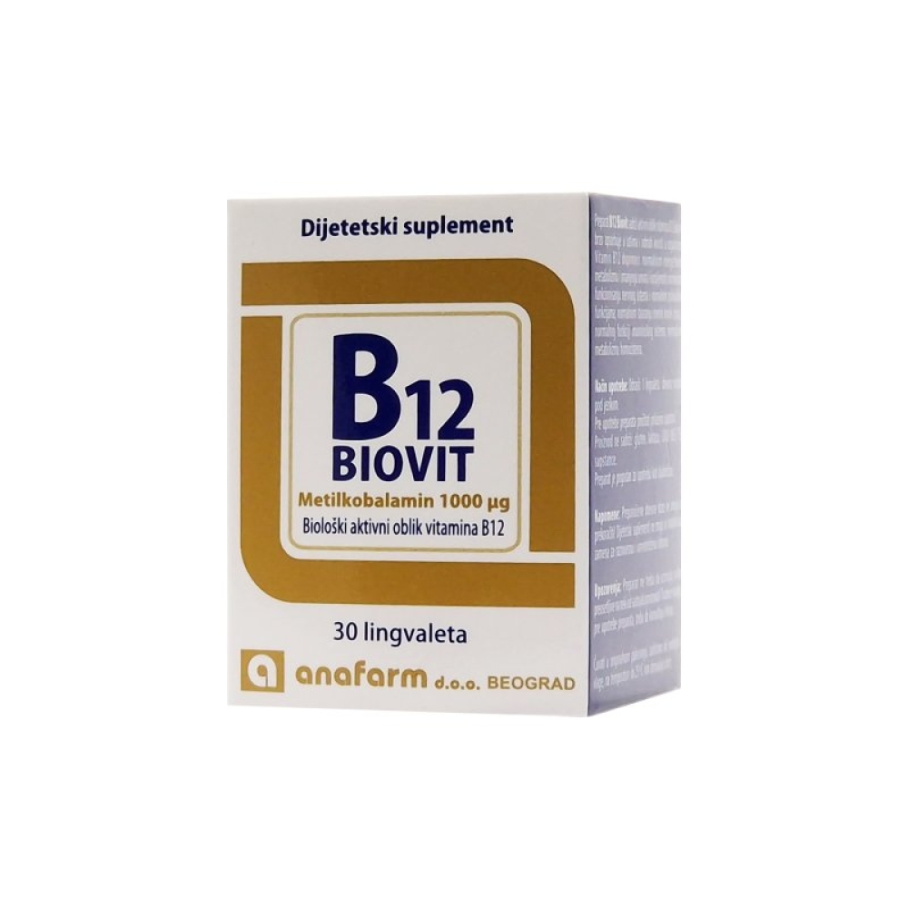 BIOVIT B12 30 lingvaleta | Markfarm apoteka