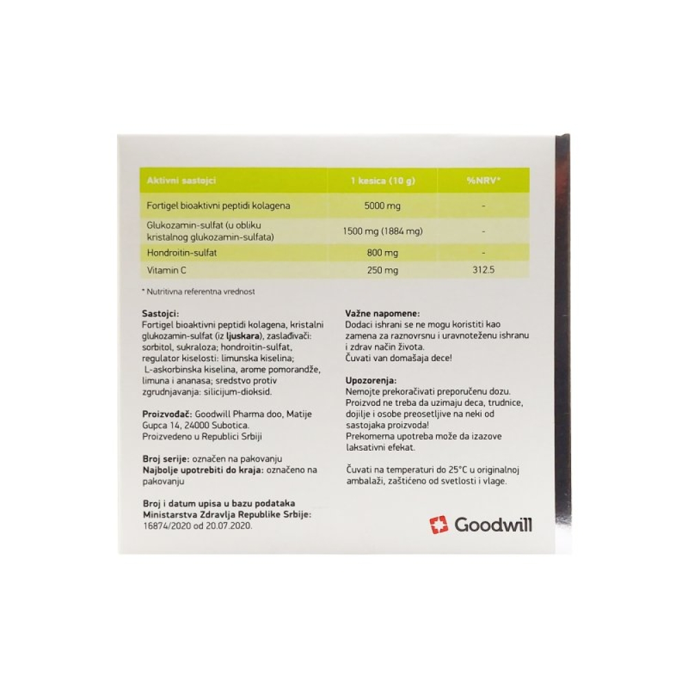 Goodwill Cartinorm + BIOcollagen prašak za oralni rastvor, 20 kesica ...