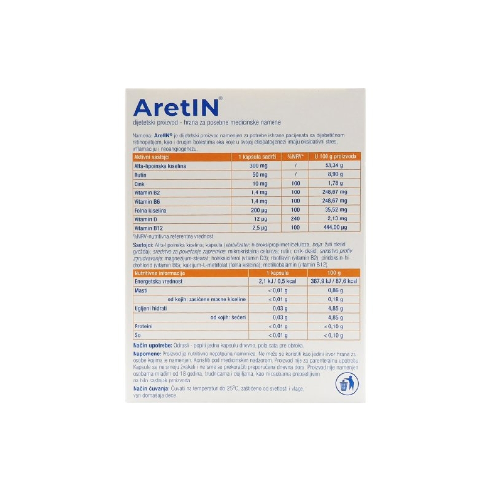 AretIN 30 kapsula | Markfarm apoteka