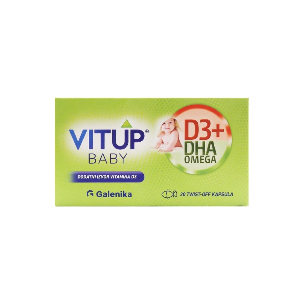 Vitup® D3+ DHA omega baby 30 twist-off kapsula | Markfarm apoteka