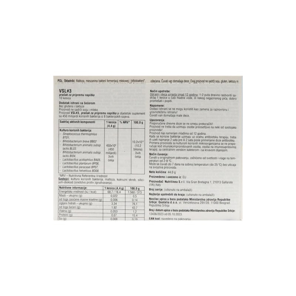 VSL3 ORAL PRASAK 10 KESICA | Markfarm apoteka