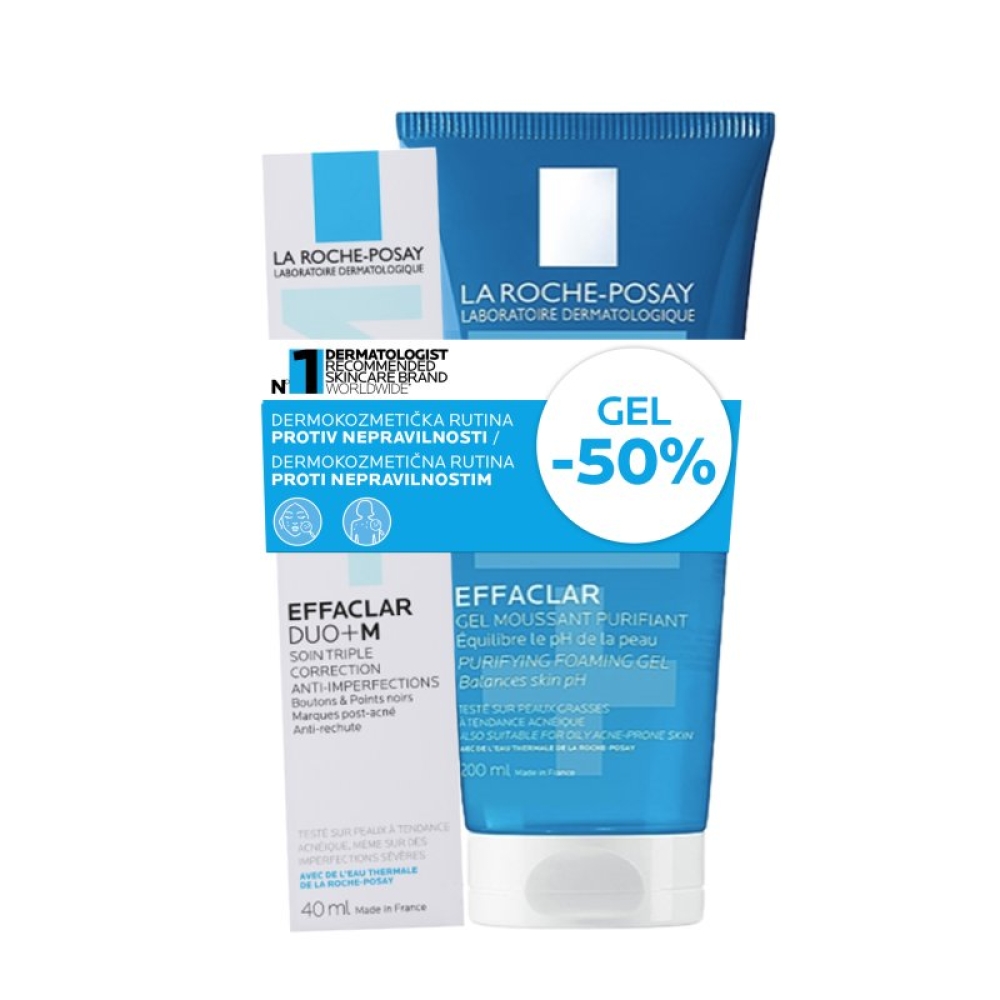 LRP Effaclar DUO+ krem + Effaclar gel 200 ml | Markfarm apoteka
