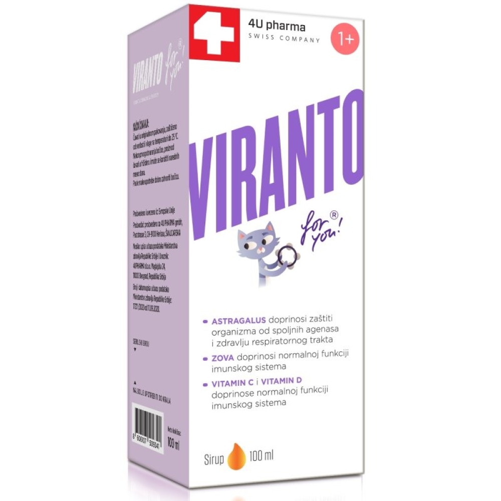 Viranto sirup 100 ml | Markfarm apoteka
