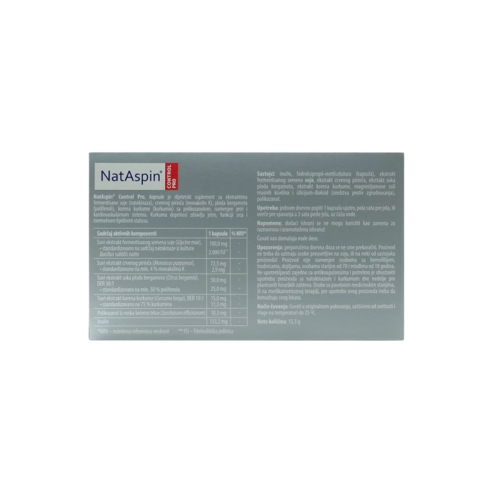 NatAspin® Control PRO 30 kapsula | Markfarm apoteka